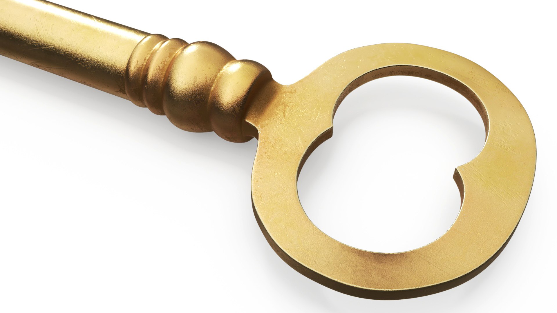 3D Model Simple Door Key Gold - TurboSquid 2327204