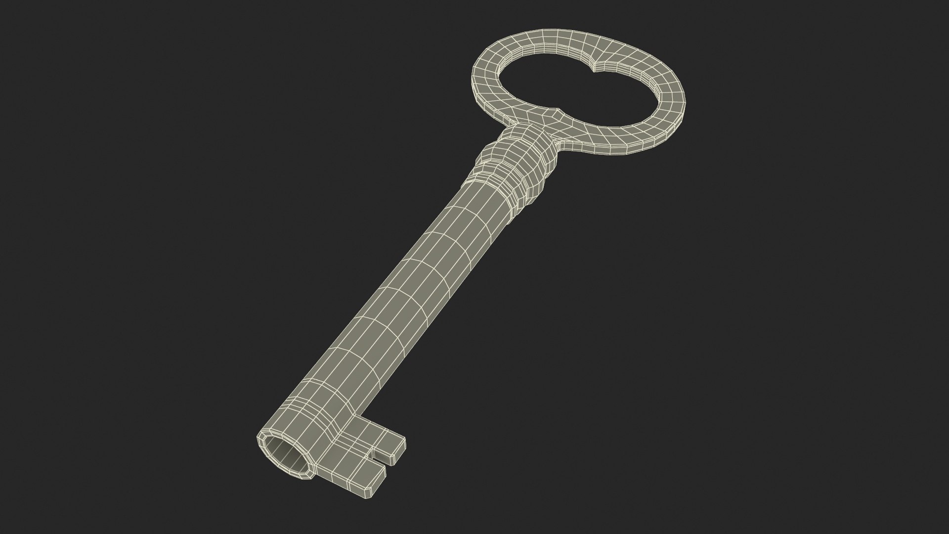 3D Model Simple Door Key Gold - TurboSquid 2327204