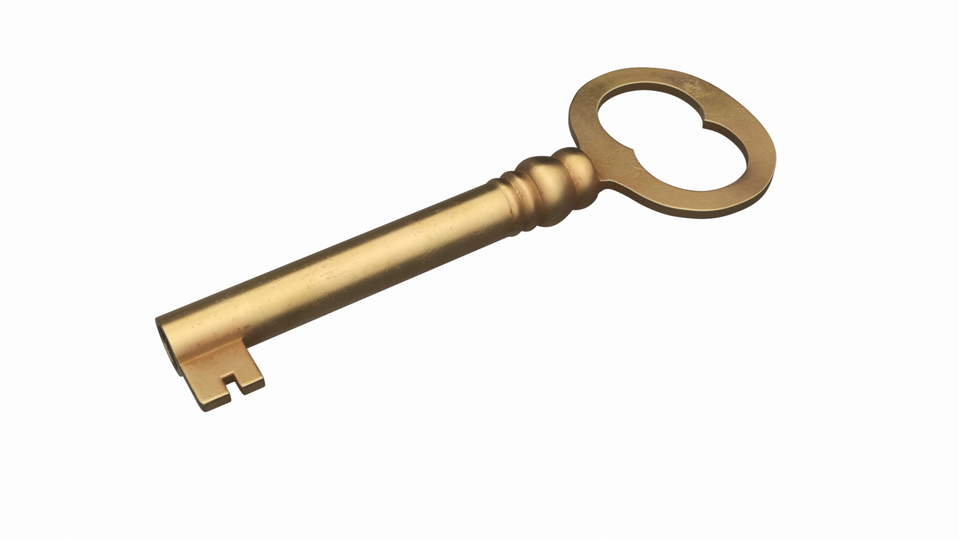3D Model Simple Door Key Gold - TurboSquid 2327204