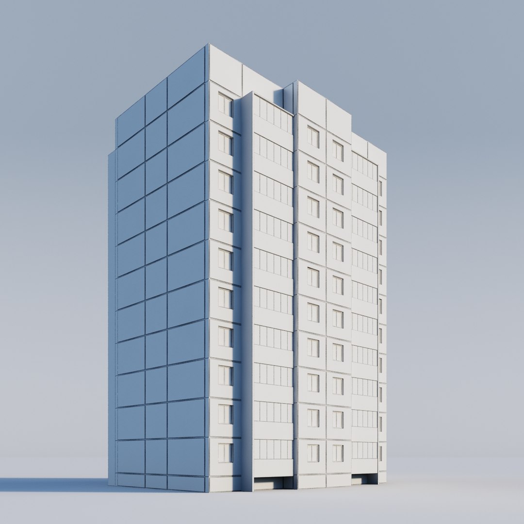 3d model of building residential module