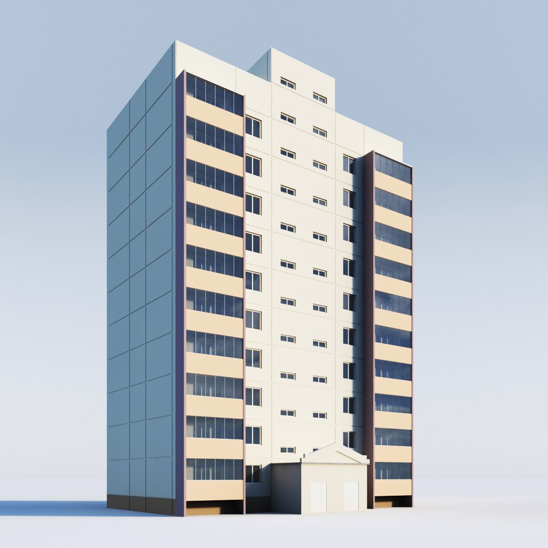 3d model of building residential module