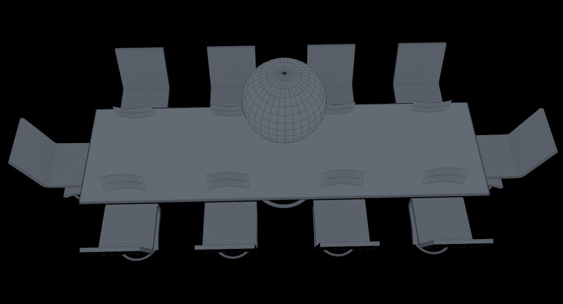 Sci Fi Conference Table 3D - TurboSquid 1569381