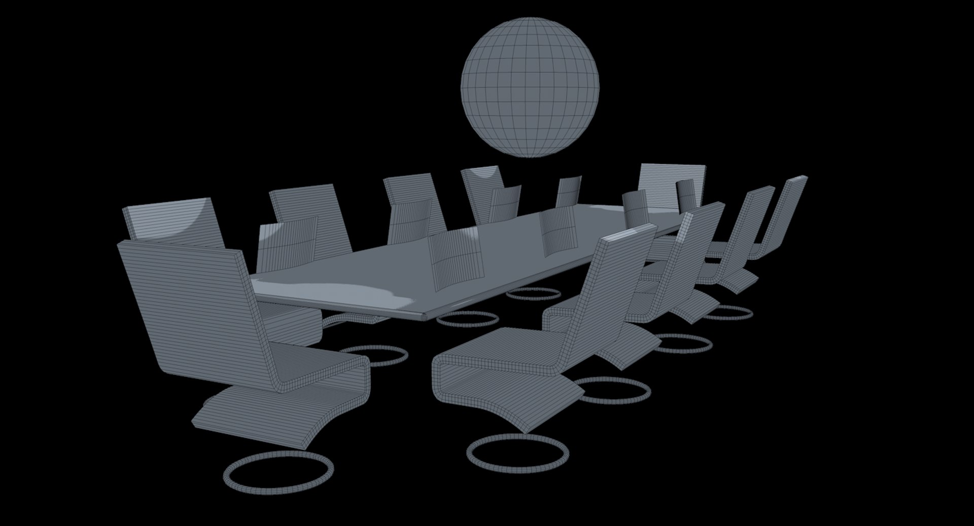 Sci Fi Conference Table 3D - TurboSquid 1569381