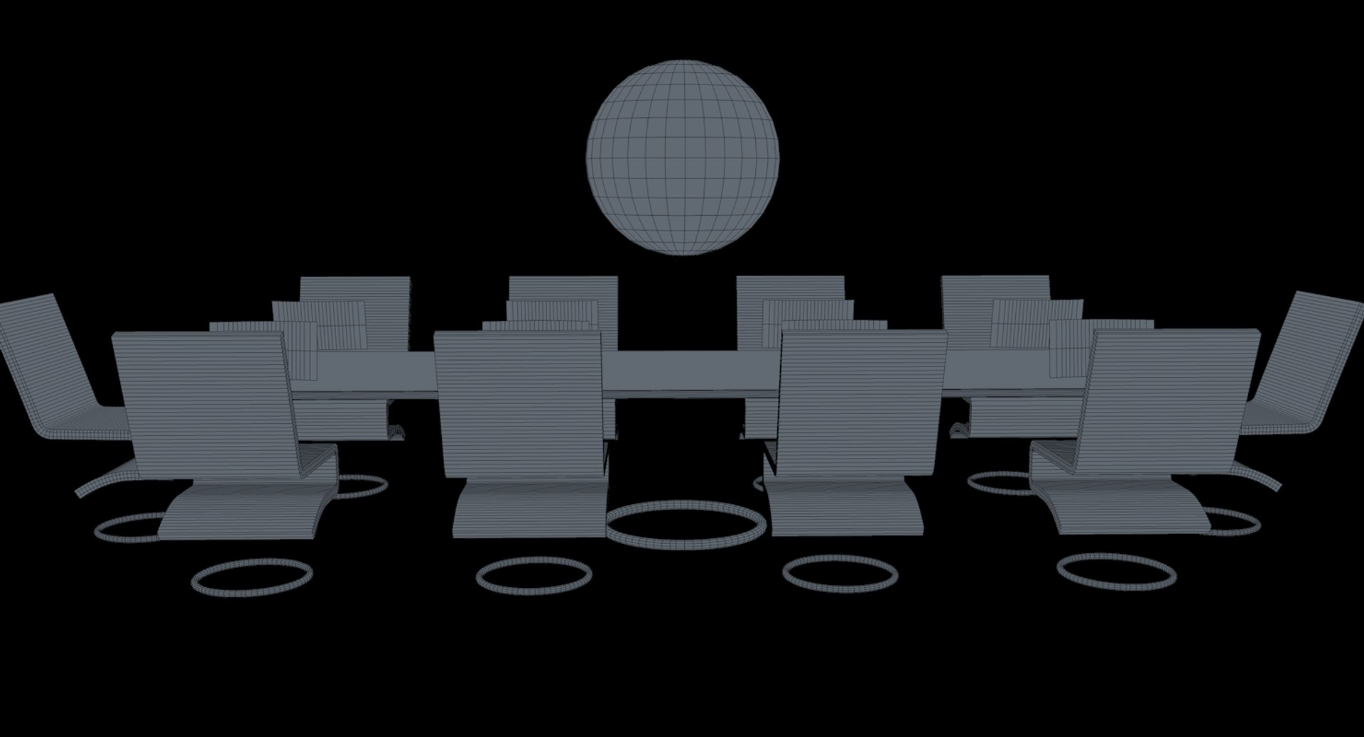 Sci Fi Conference Table 3D - TurboSquid 1569381