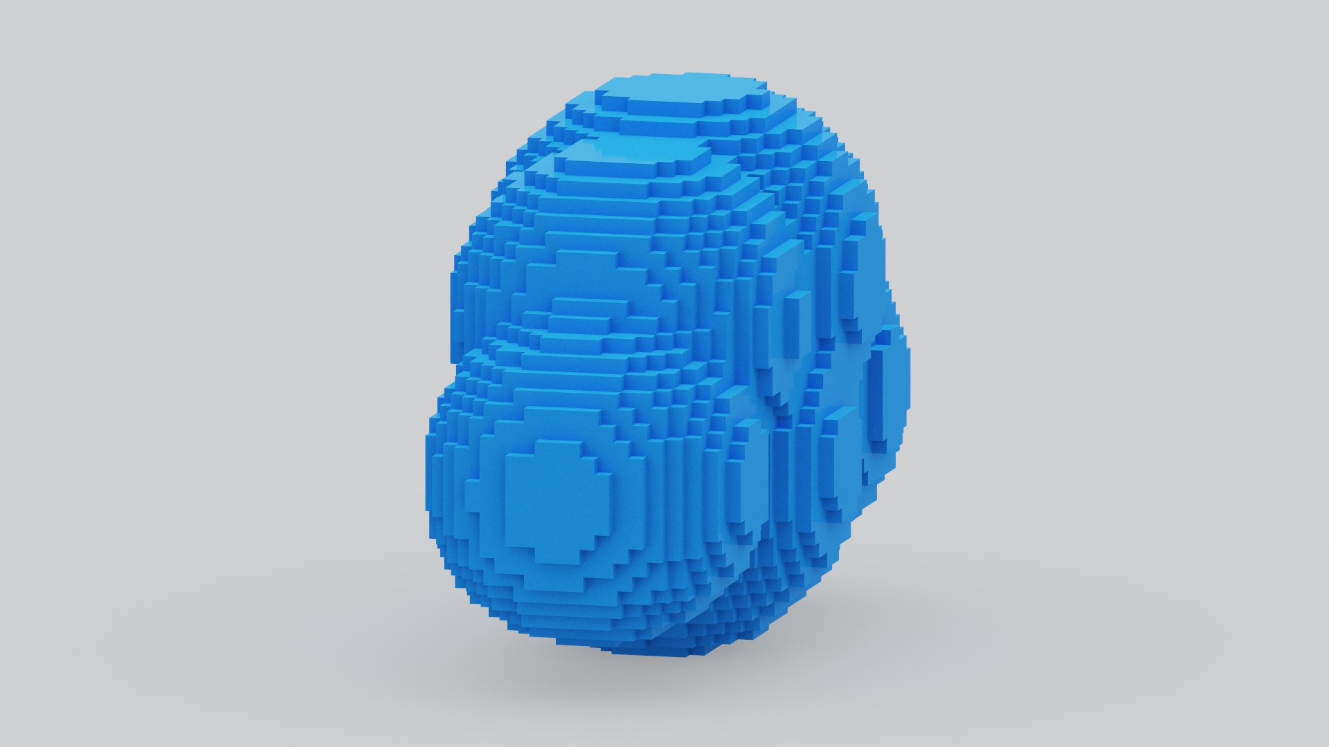3D Model Blue Voxel Cloud - TurboSquid 2120500
