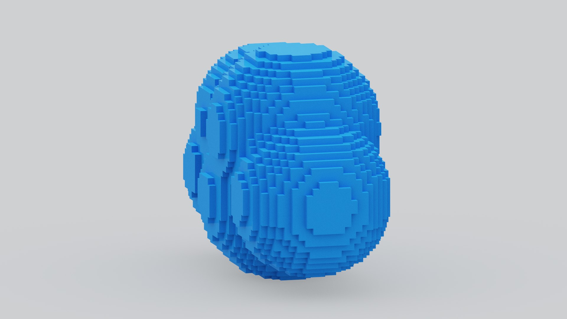 3D Model Blue Voxel Cloud - TurboSquid 2120500