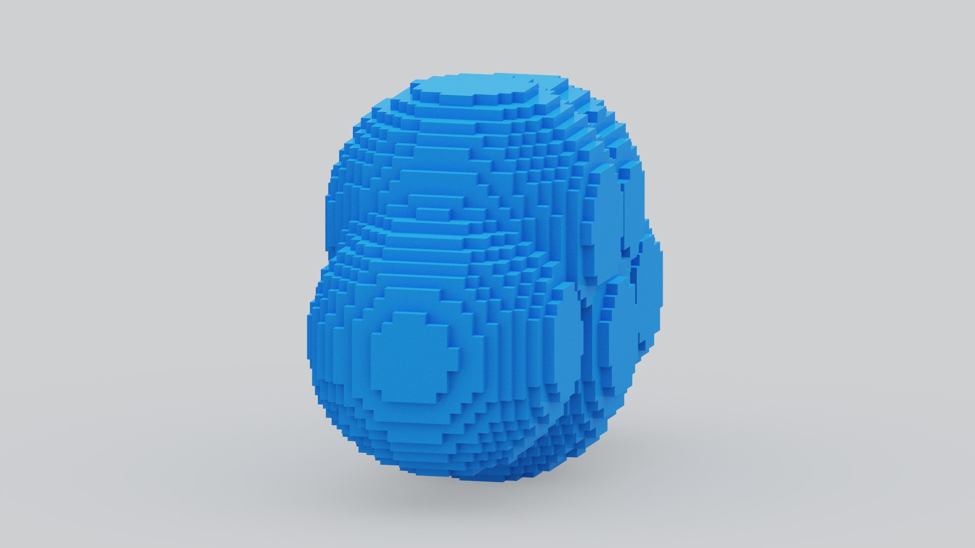 3D Model Blue Voxel Cloud - TurboSquid 2120500