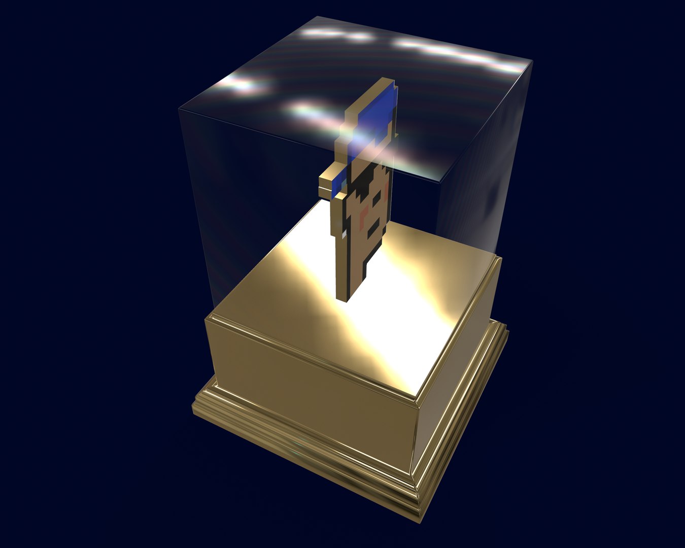 3D Gold Punk - TurboSquid 1809711