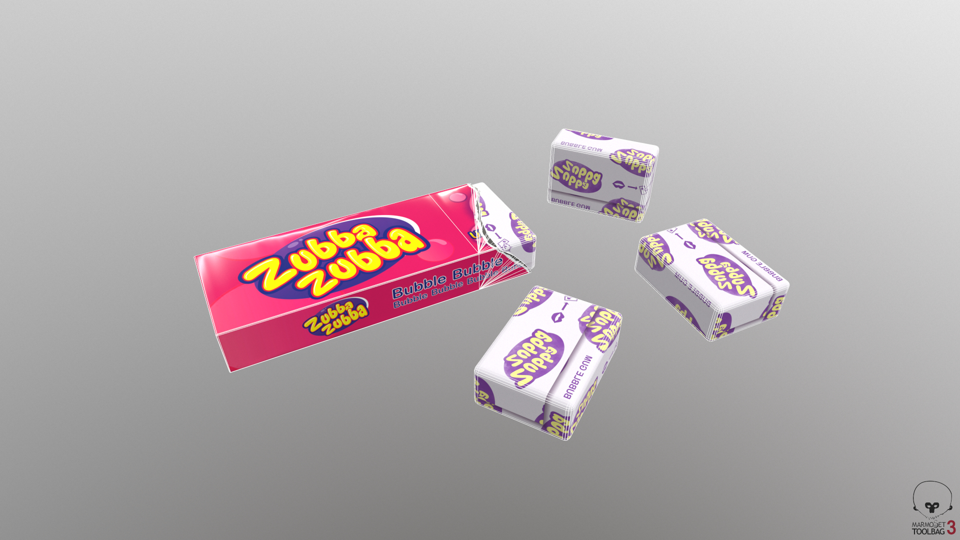 Der Kaugummi Zubba Zubba 3D-Modell - TurboSquid 1669014