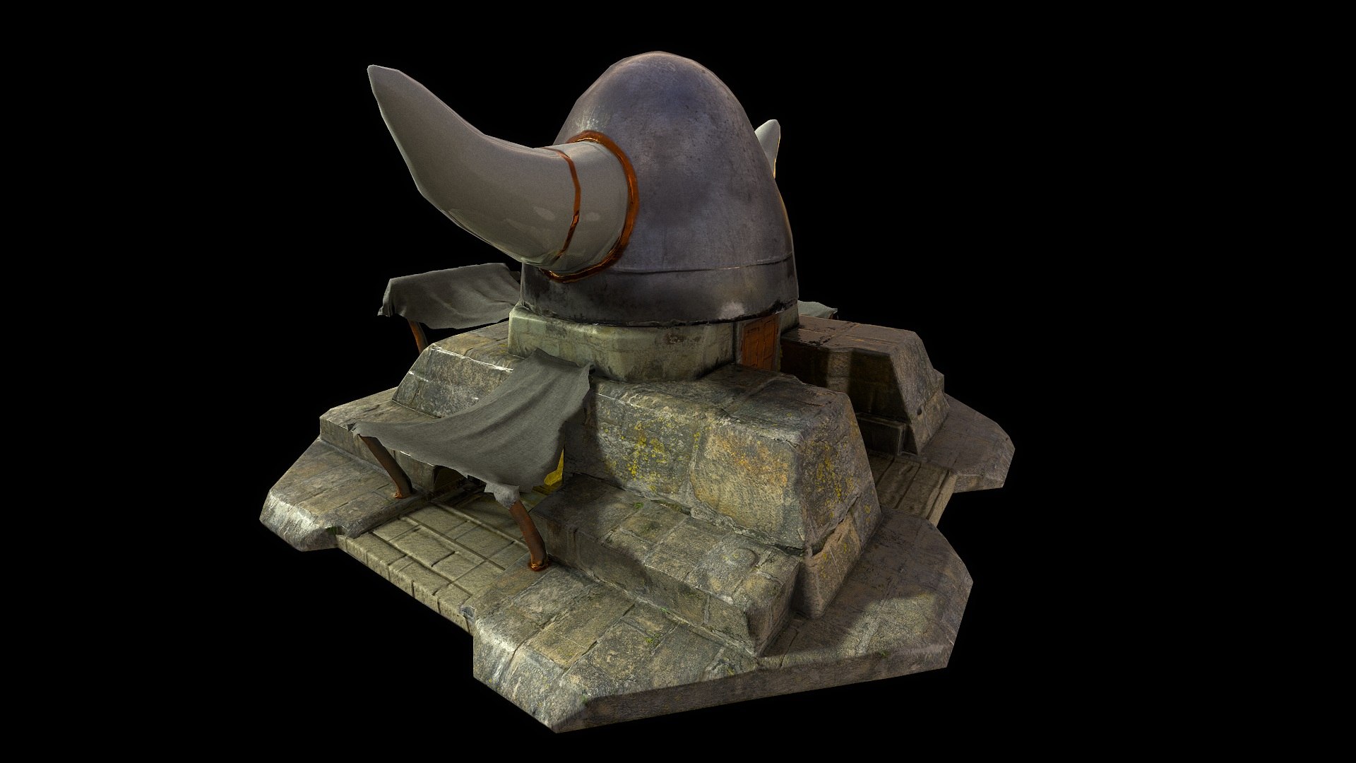 Temple Odin 3D - TurboSquid 1339082