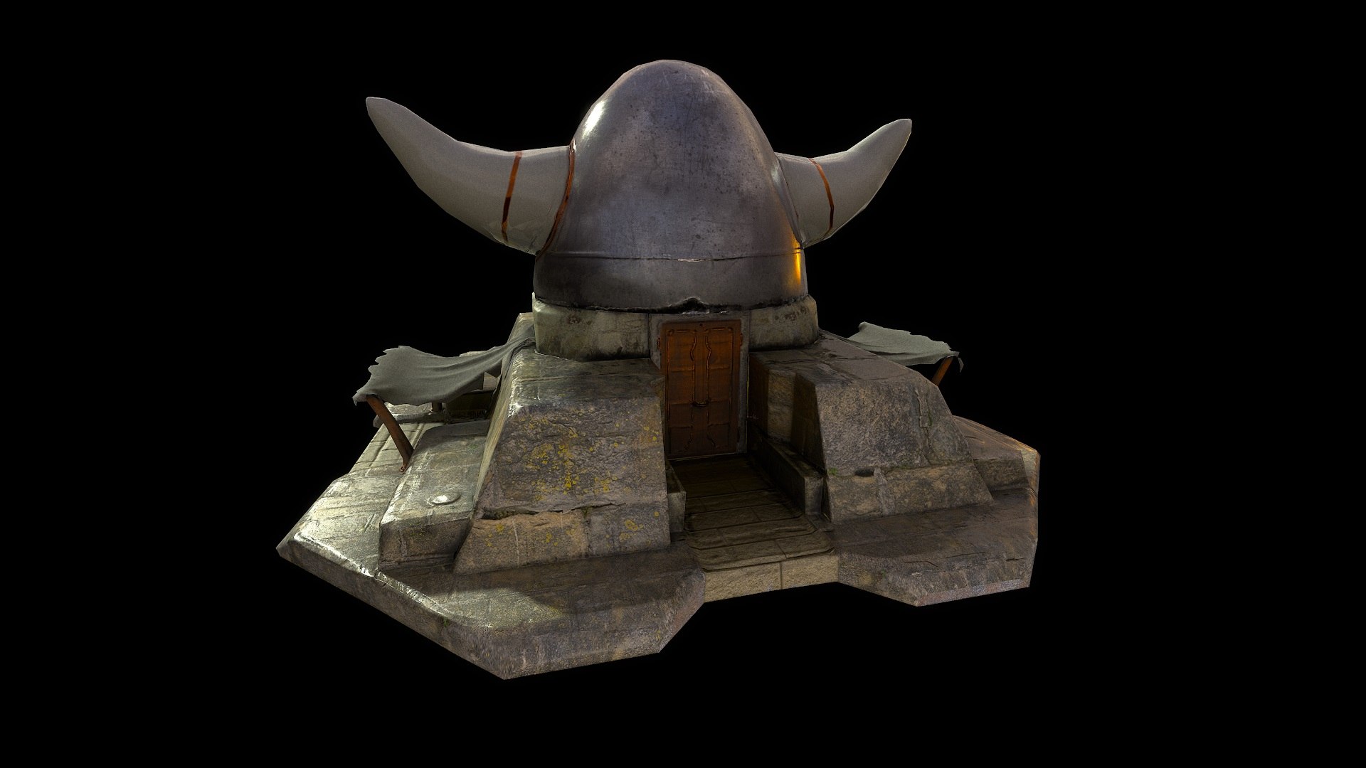 Temple Odin 3D - TurboSquid 1339082
