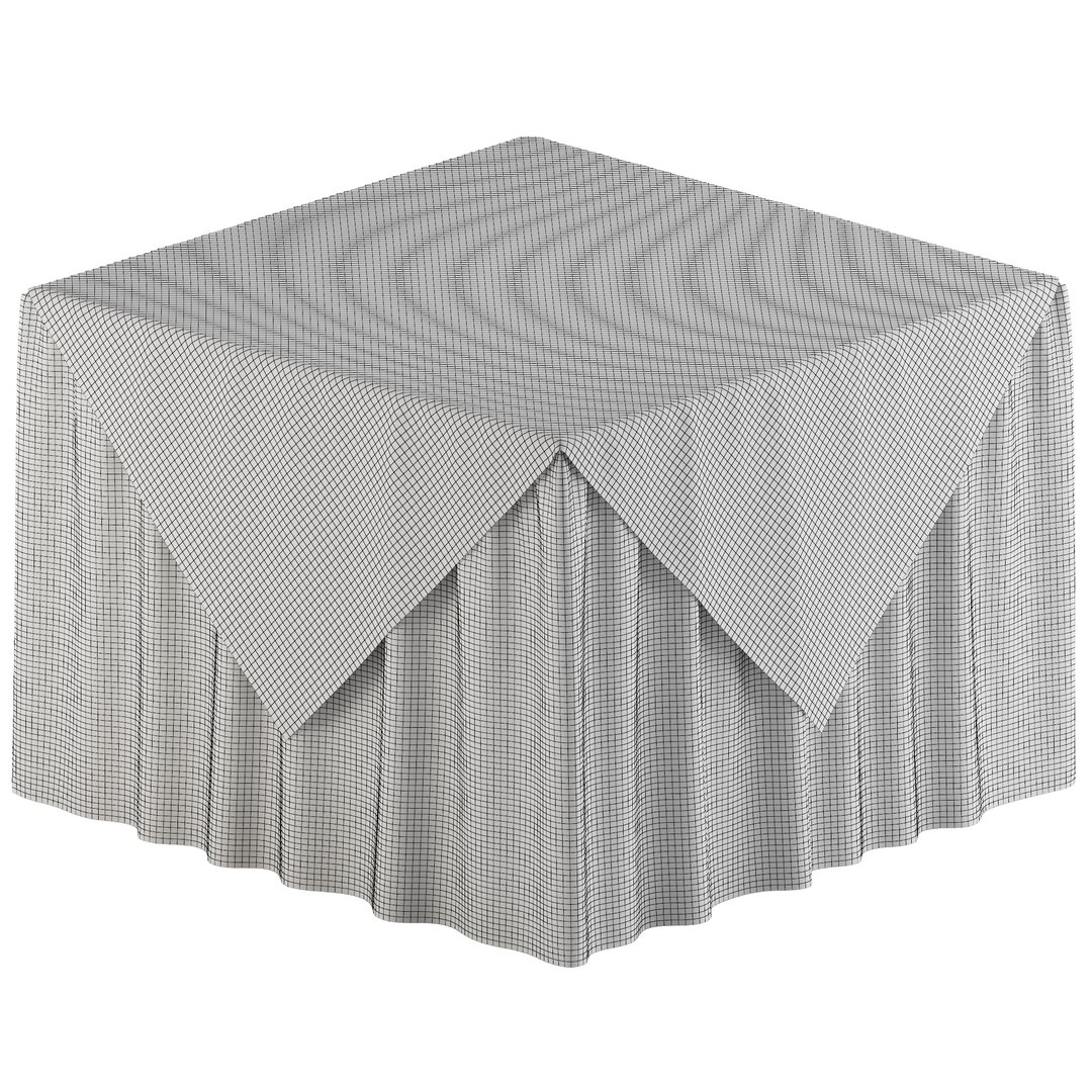 3D model Restaurant Tablecloth-Square - TurboSquid 2147713
