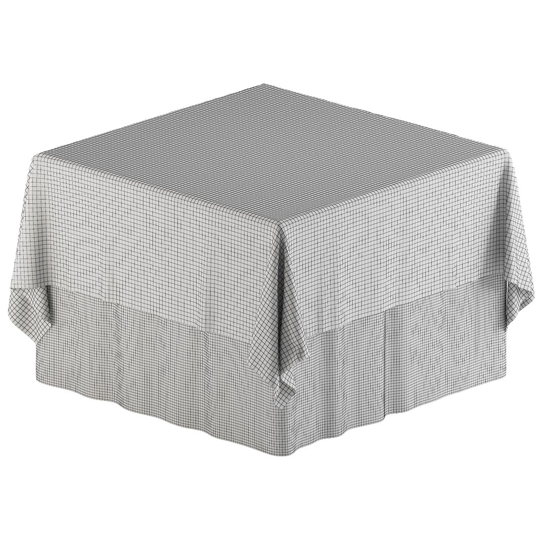 3D model Restaurant Tablecloth-Square - TurboSquid 2147713