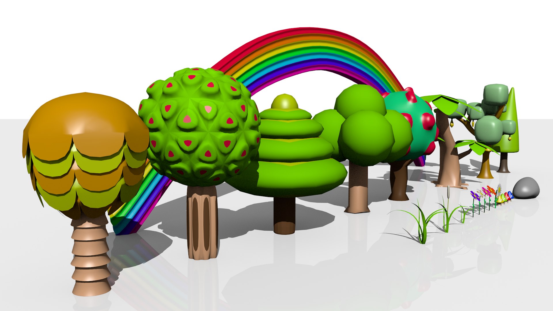 3d Garden Trees