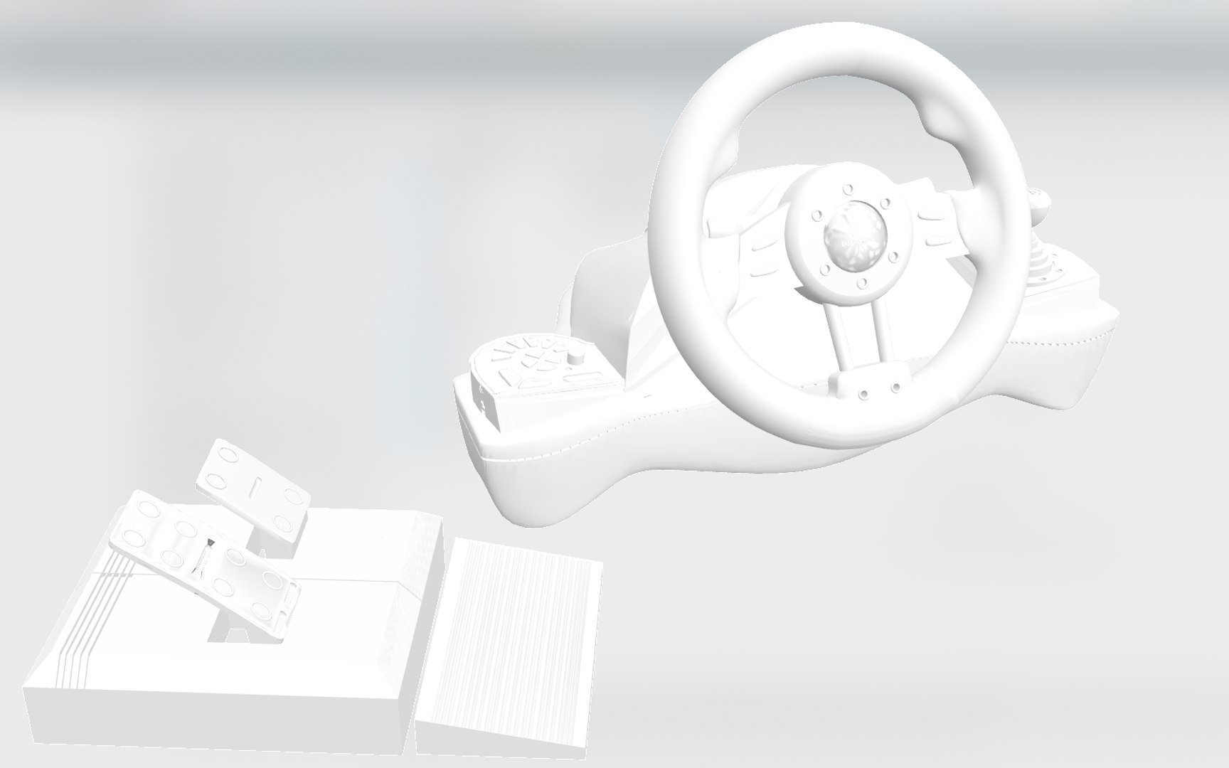 Gaming Steering Wheel Model - TurboSquid 1407164