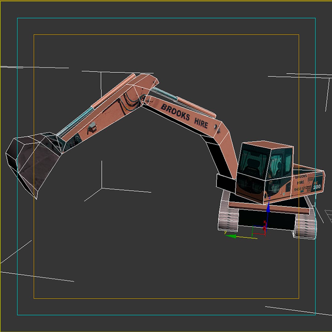 Excavator 3d Model