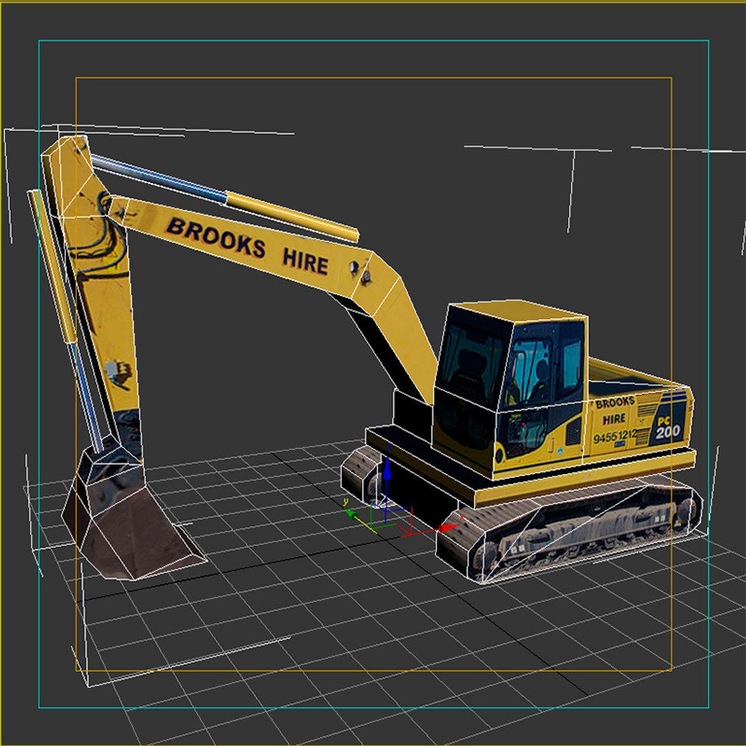 Excavator 3d Model