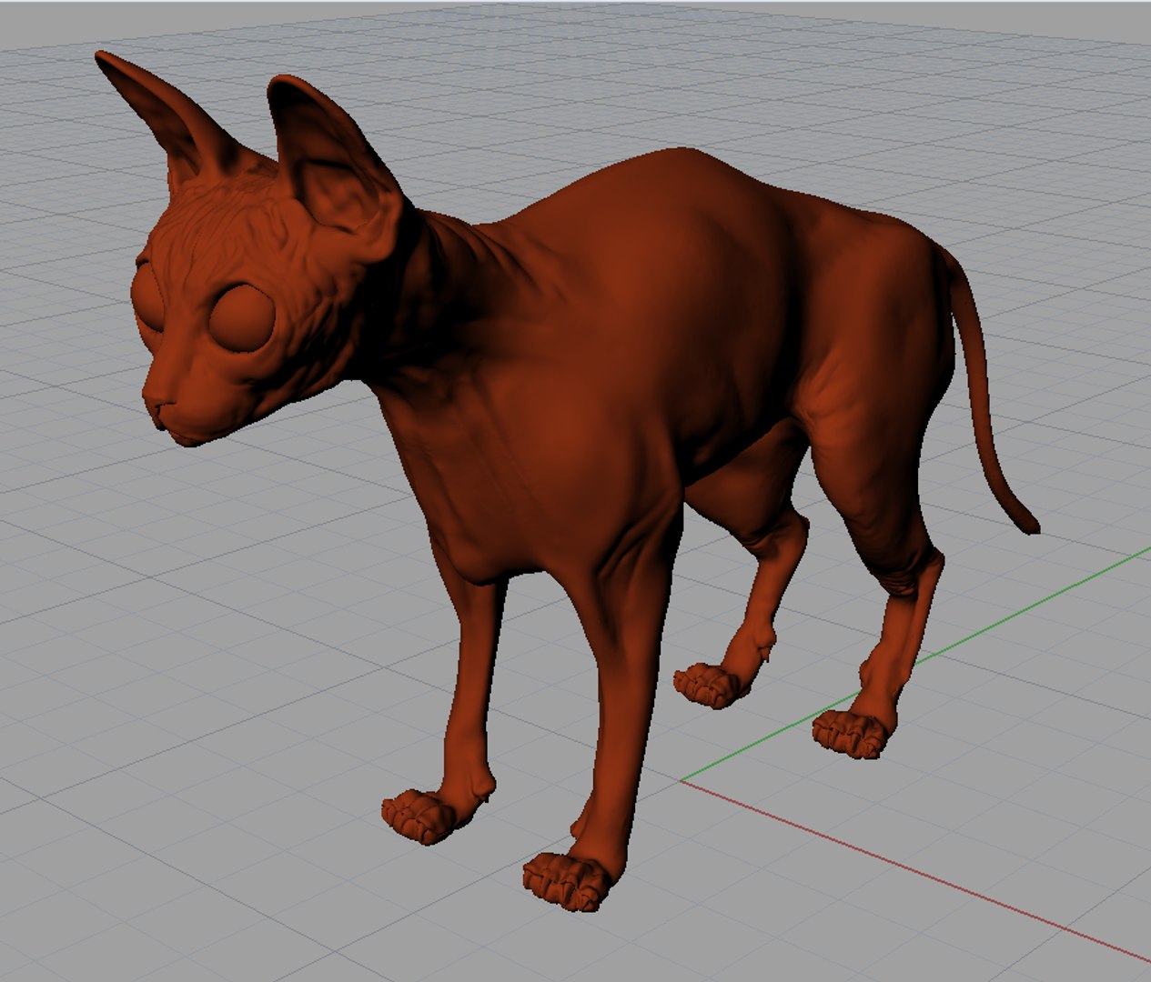 sphinx cat 3d model