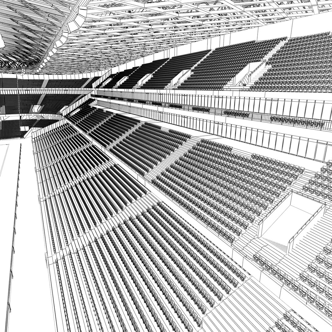 Allianz Riviera Stadium Football 3d Model