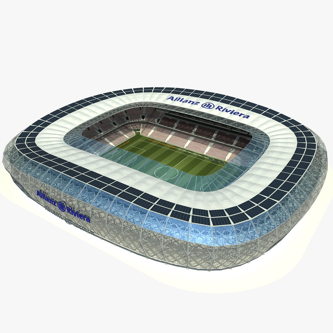 Allianz Riviera Stadium Football 3d Model