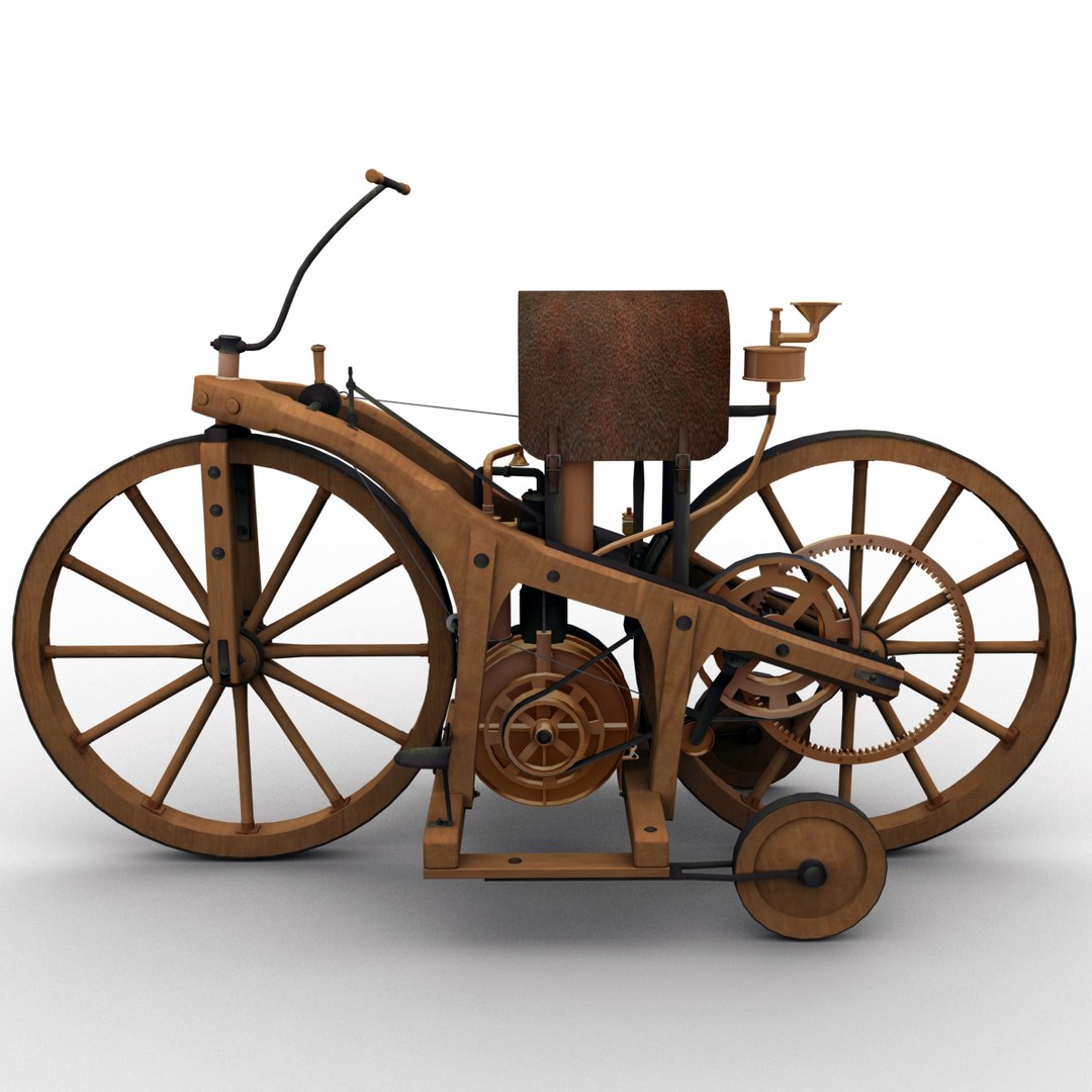 3ds Max Daimler Motorbike