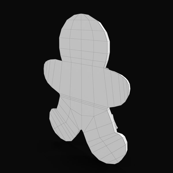 gingerbread cookie 01 3d model
