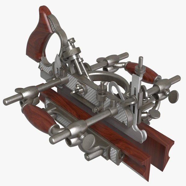 3D Antique Combination Wood Plane - TurboSquid 1988254