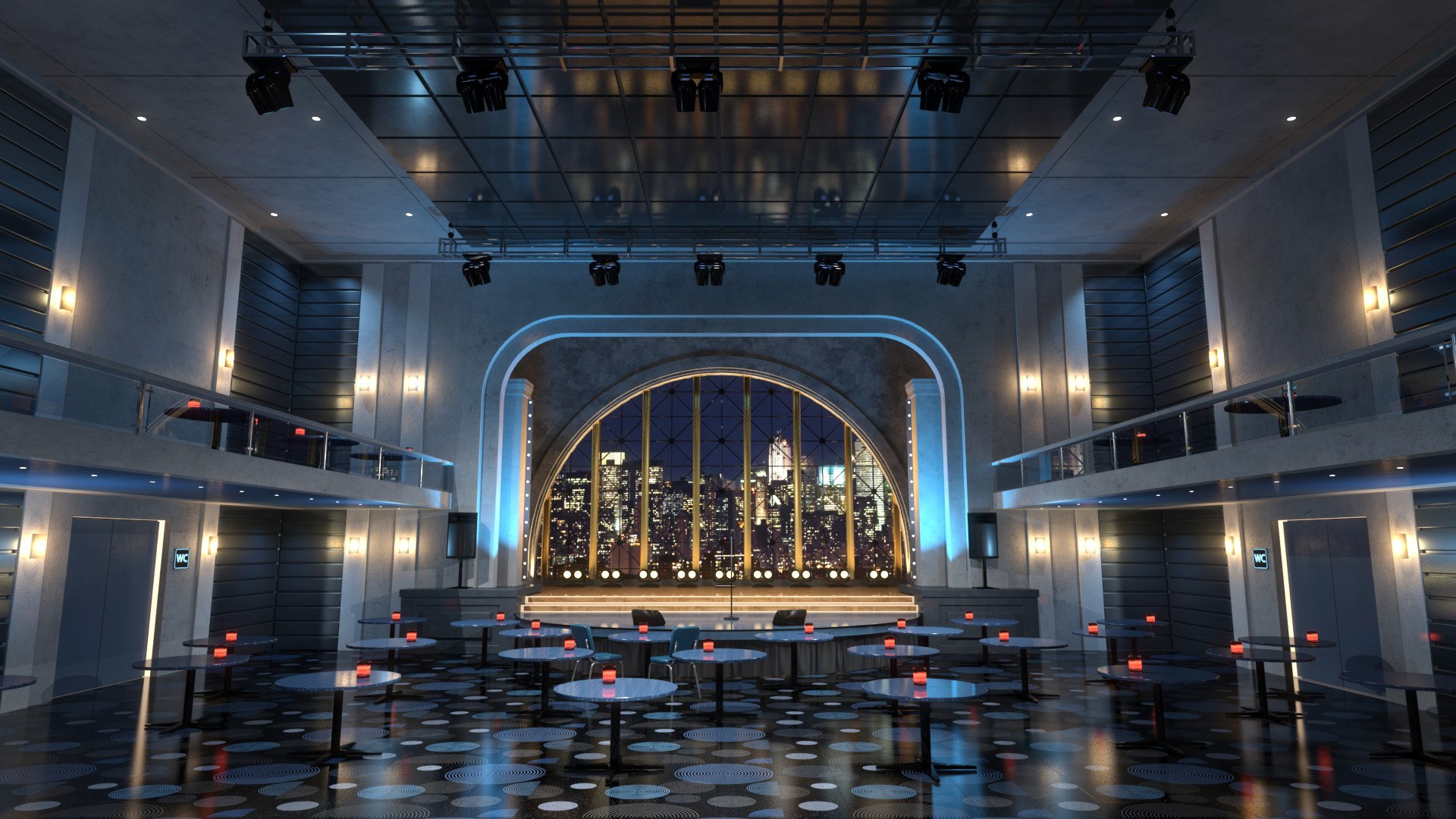 VR Theater Stand Up Comedy 3D Model - TurboSquid 2018197