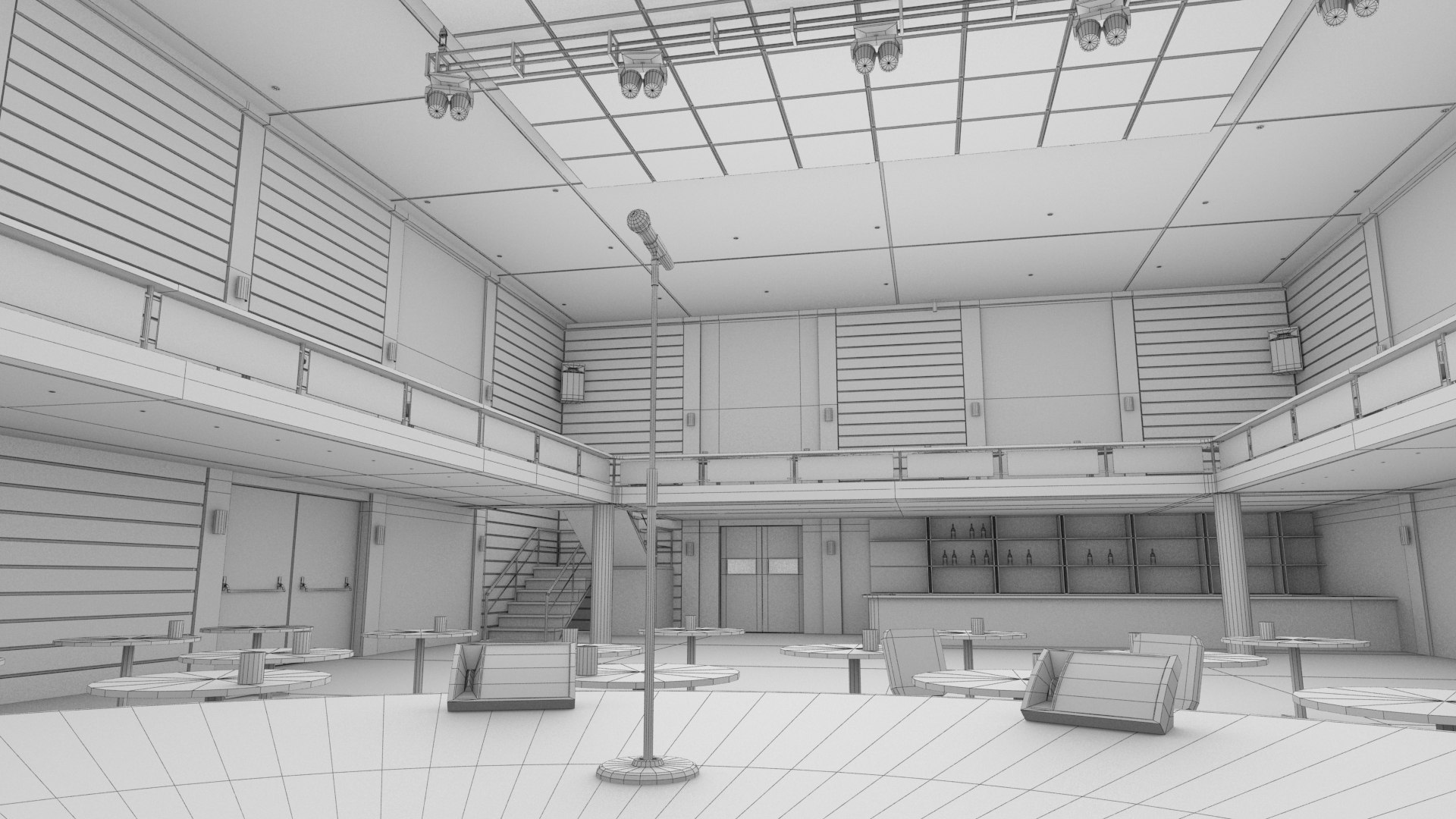 VR Theater Stand Up Comedy 3D Model - TurboSquid 2018197