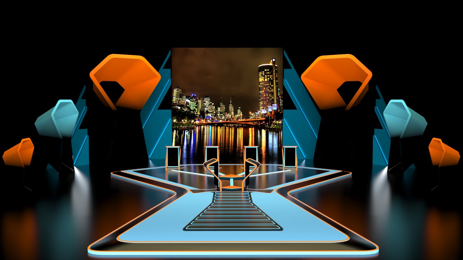 3D Tv Studio Competition Design - TurboSquid 1901299