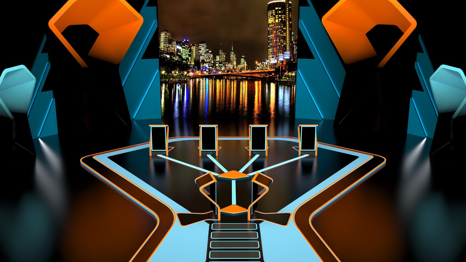 3D Tv Studio Competition Design - TurboSquid 1901299