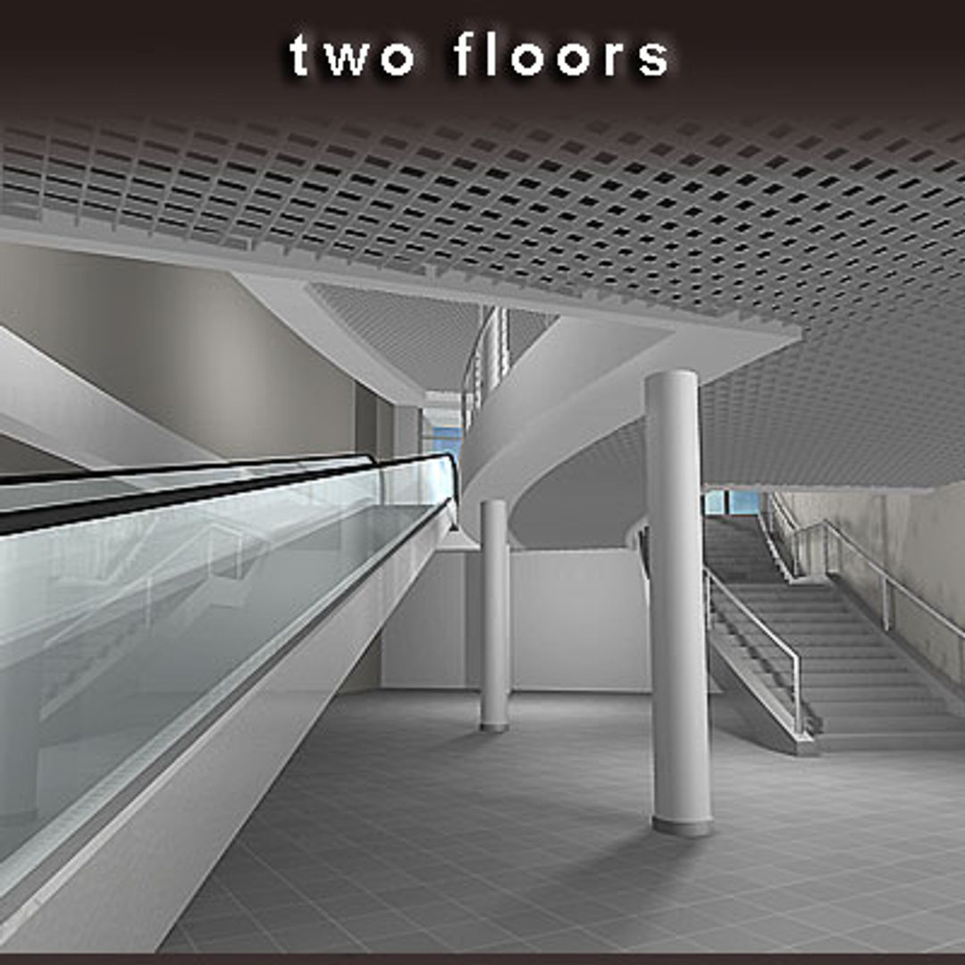 shopping center 3d model