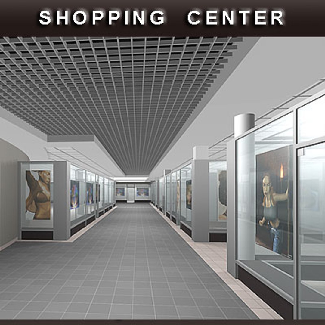 shopping center 3d model