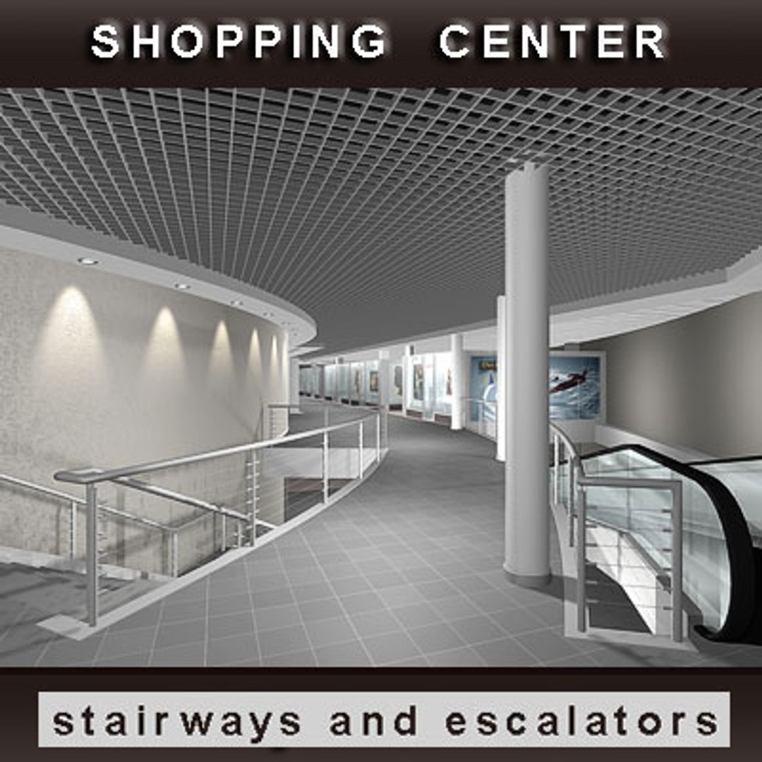 shopping center 3d model