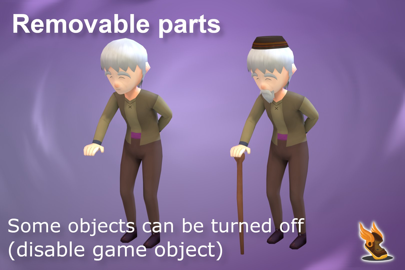 3D Stylized NPC - Peasant Elder Halden - TurboSquid 2097656