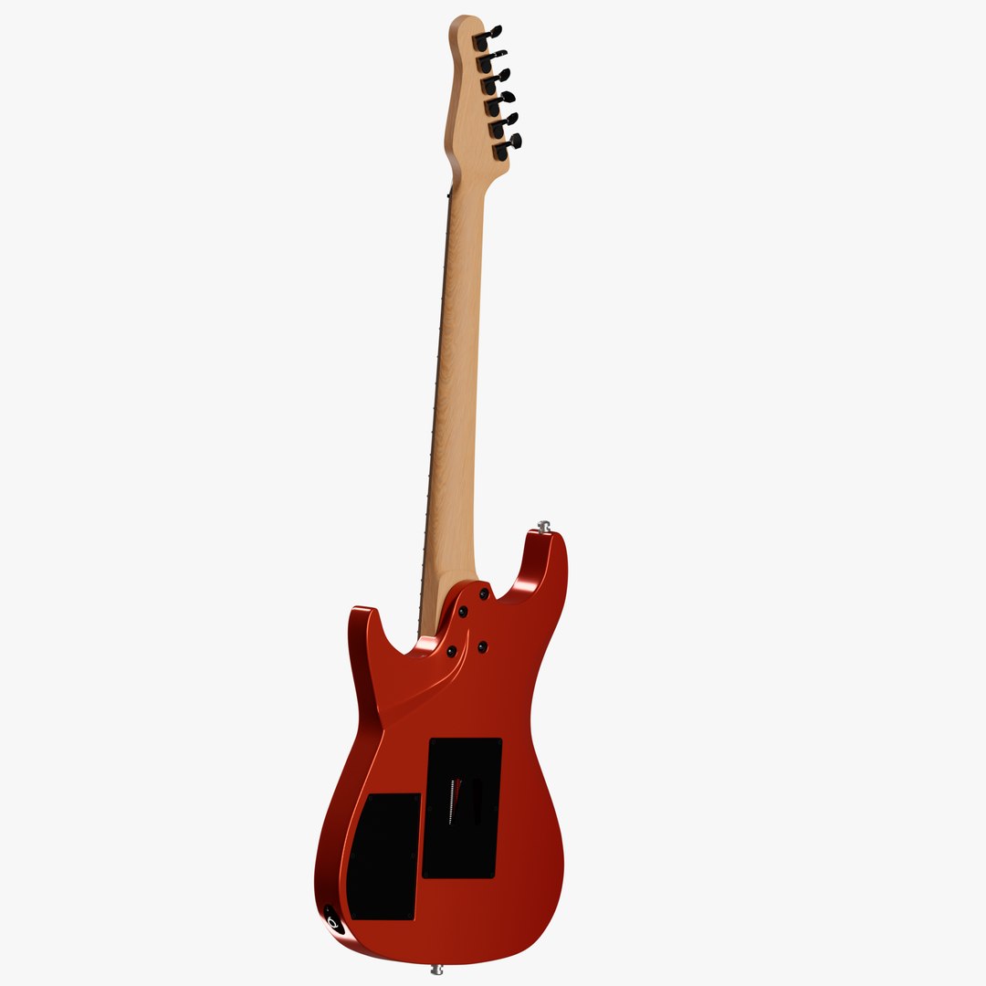 Fender Super Strat Electric Guitar 3D model - TurboSquid 2136545