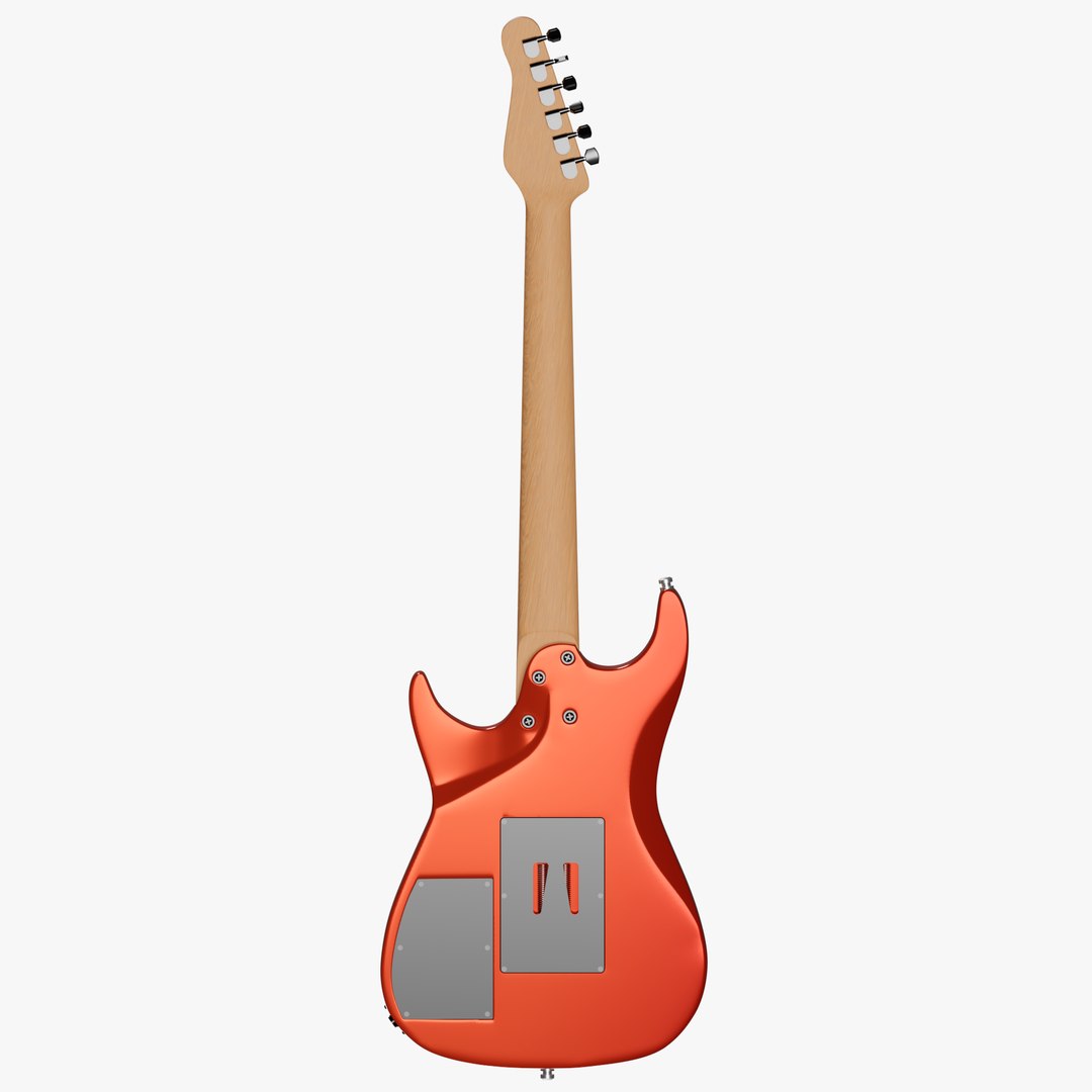 Fender Super Strat Electric Guitar 3D model - TurboSquid 2136545