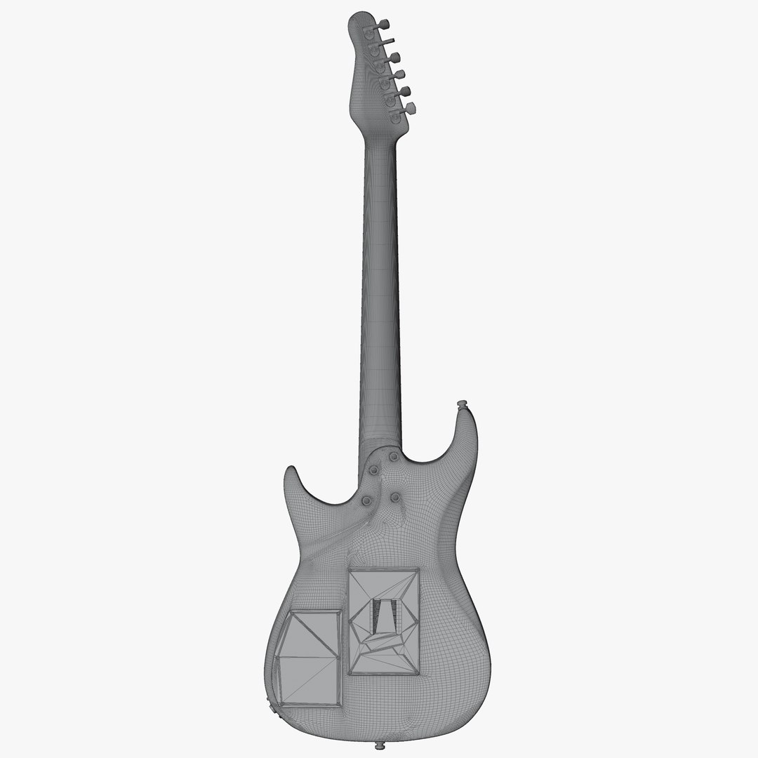 Fender Super Strat Electric Guitar 3D model - TurboSquid 2136545