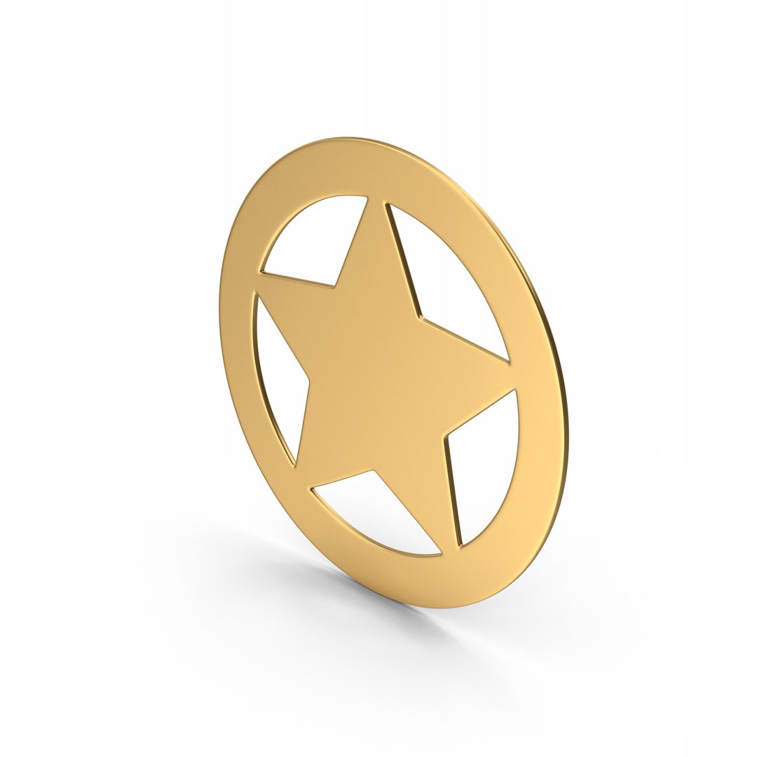 3D Gold Badge Model - TurboSquid 2299428