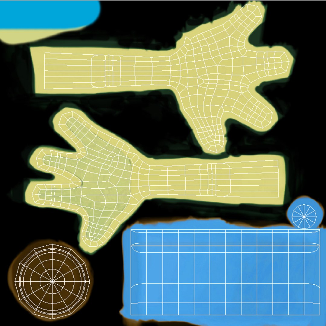 3d low-poly non rigged bean model
