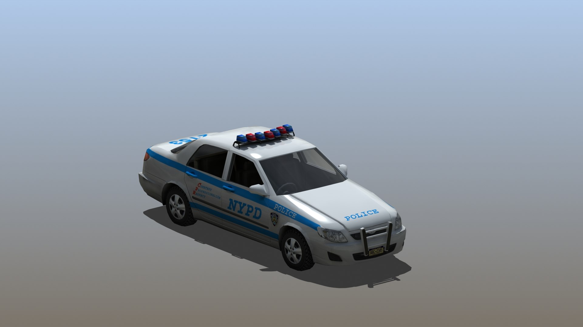 Police Cruiser 3D Model - TurboSquid 1495316