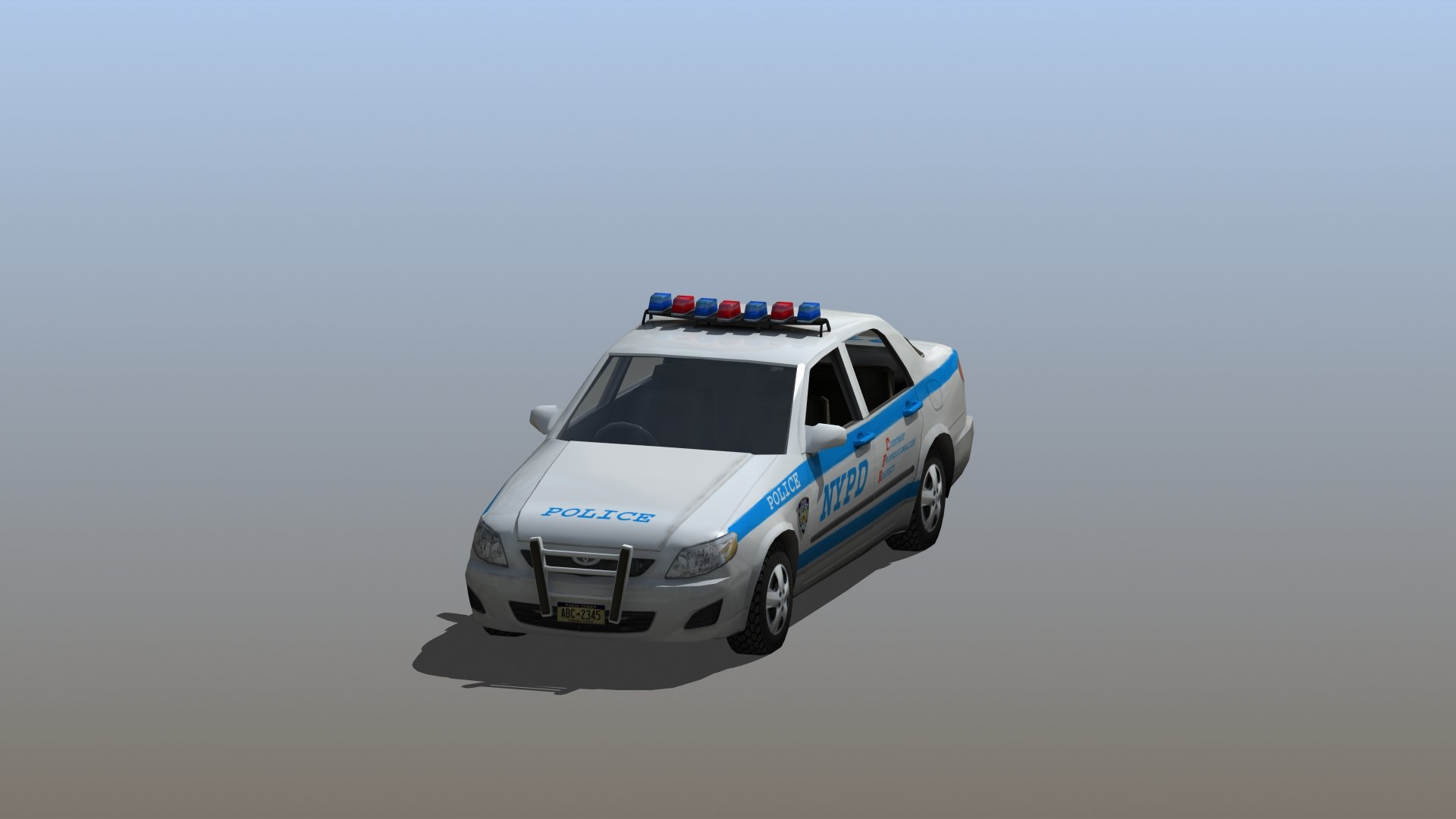 Police Cruiser 3D Model - TurboSquid 1495316