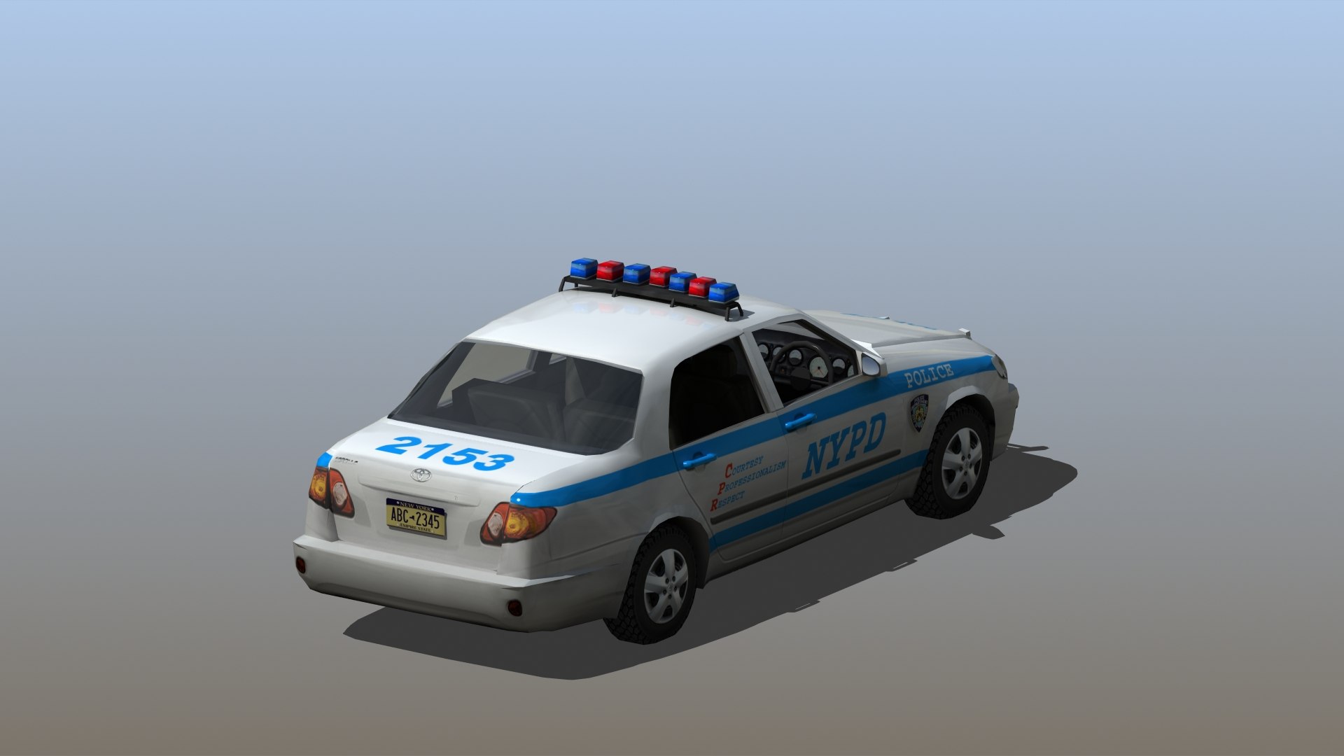 Police Cruiser 3D Model - TurboSquid 1495316