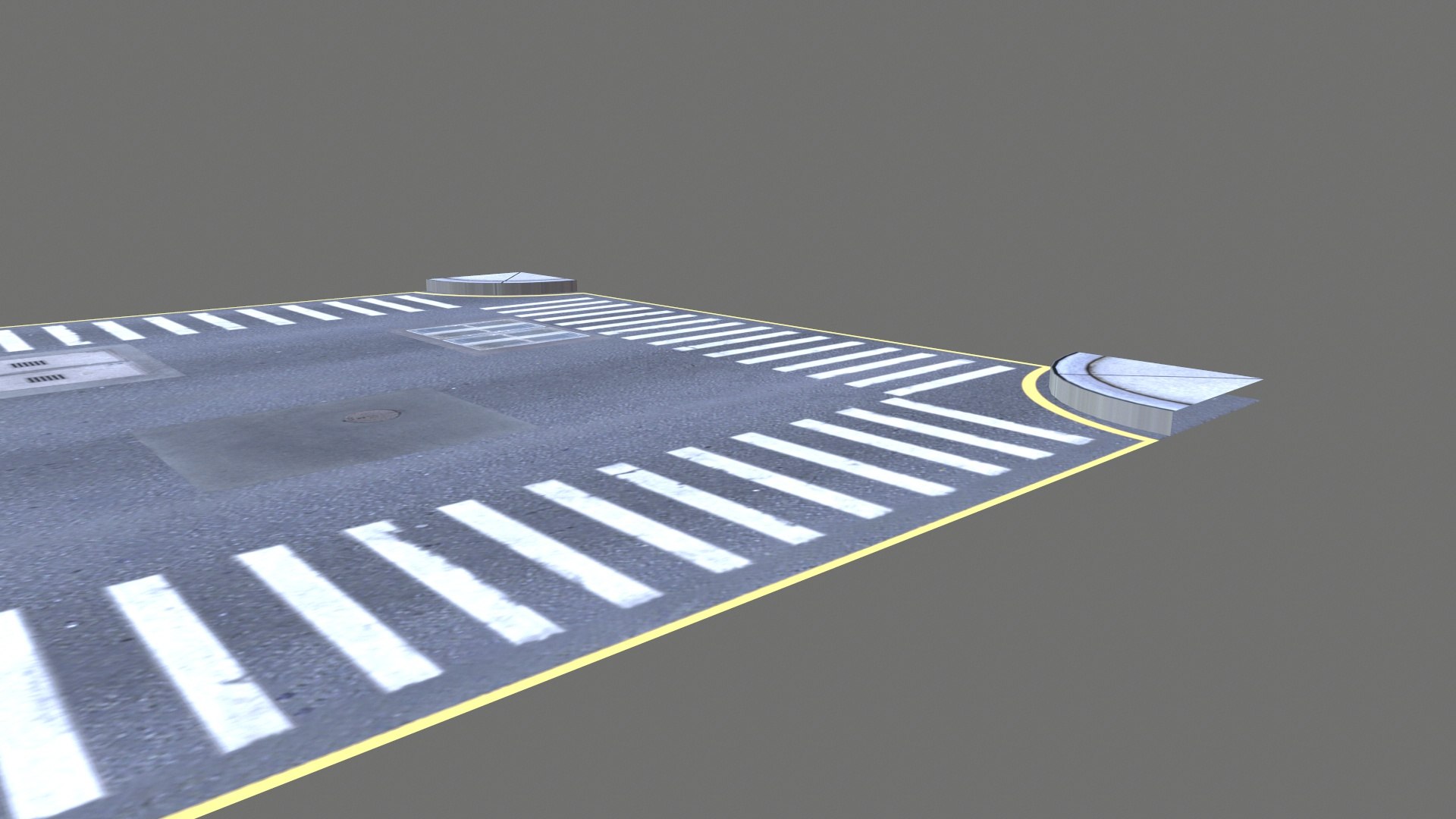 Road Intersection 3D Model - TurboSquid 2316771