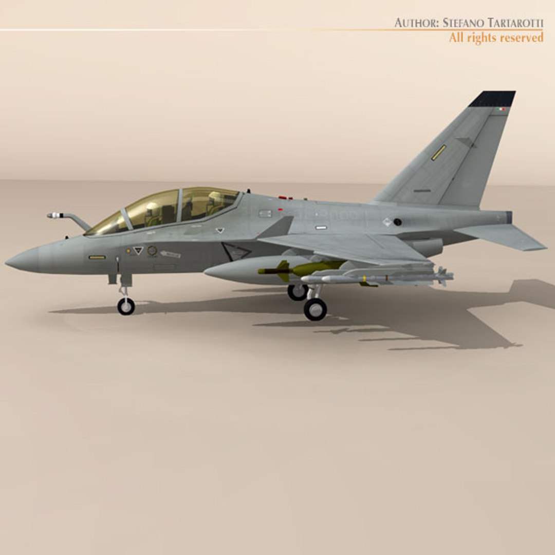 3d M-346 Striker Fighters Model