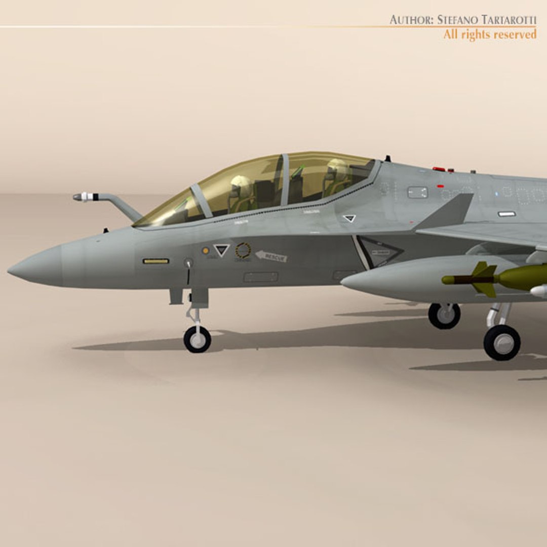 3d M-346 Striker Fighters Model
