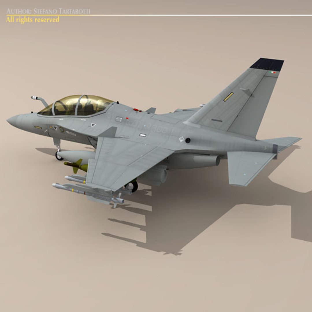 3d M-346 Striker Fighters Model