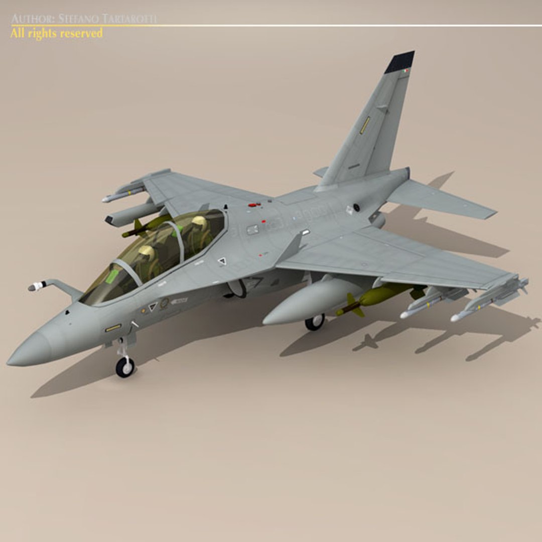 3d M-346 Striker Fighters Model