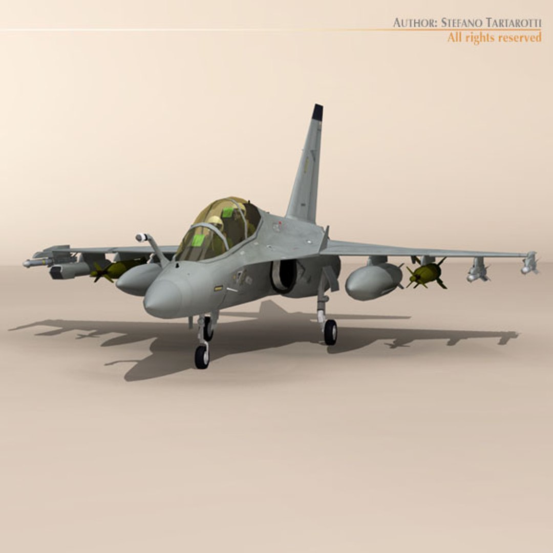 3d M-346 Striker Fighters Model