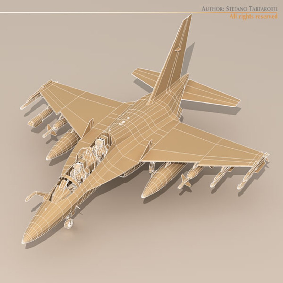 3d M-346 Striker Fighters Model